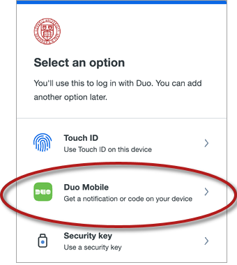Add the Duo Mobile App to an Existing Two-Step Login Account | IT@Cornell